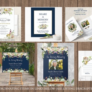 Share a Memory Card Funeral Printable Share a Memory Favorite Memories ...