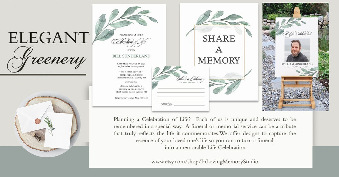 Share a Memory Card Printable, Share a Memory or Words of Love Card ...