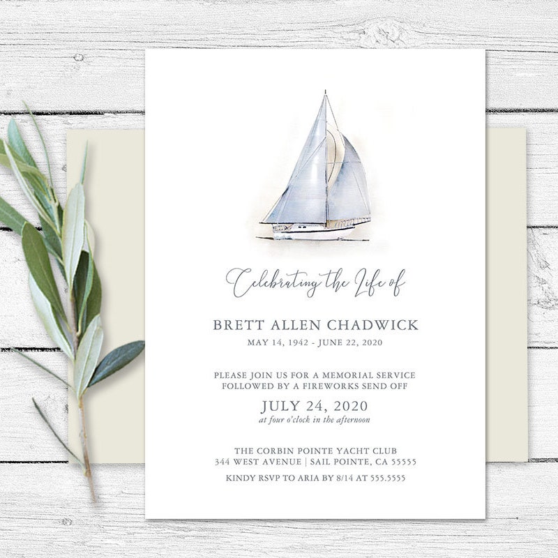 Sailboat Invitations - Etsy