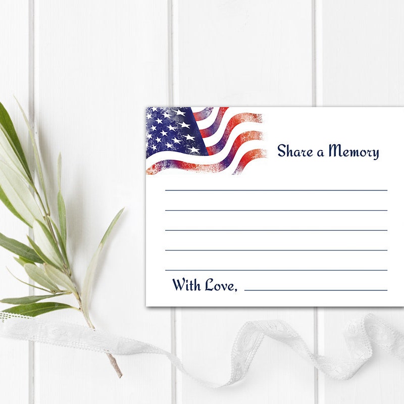 American Flag for Celebration of Life - Etsy