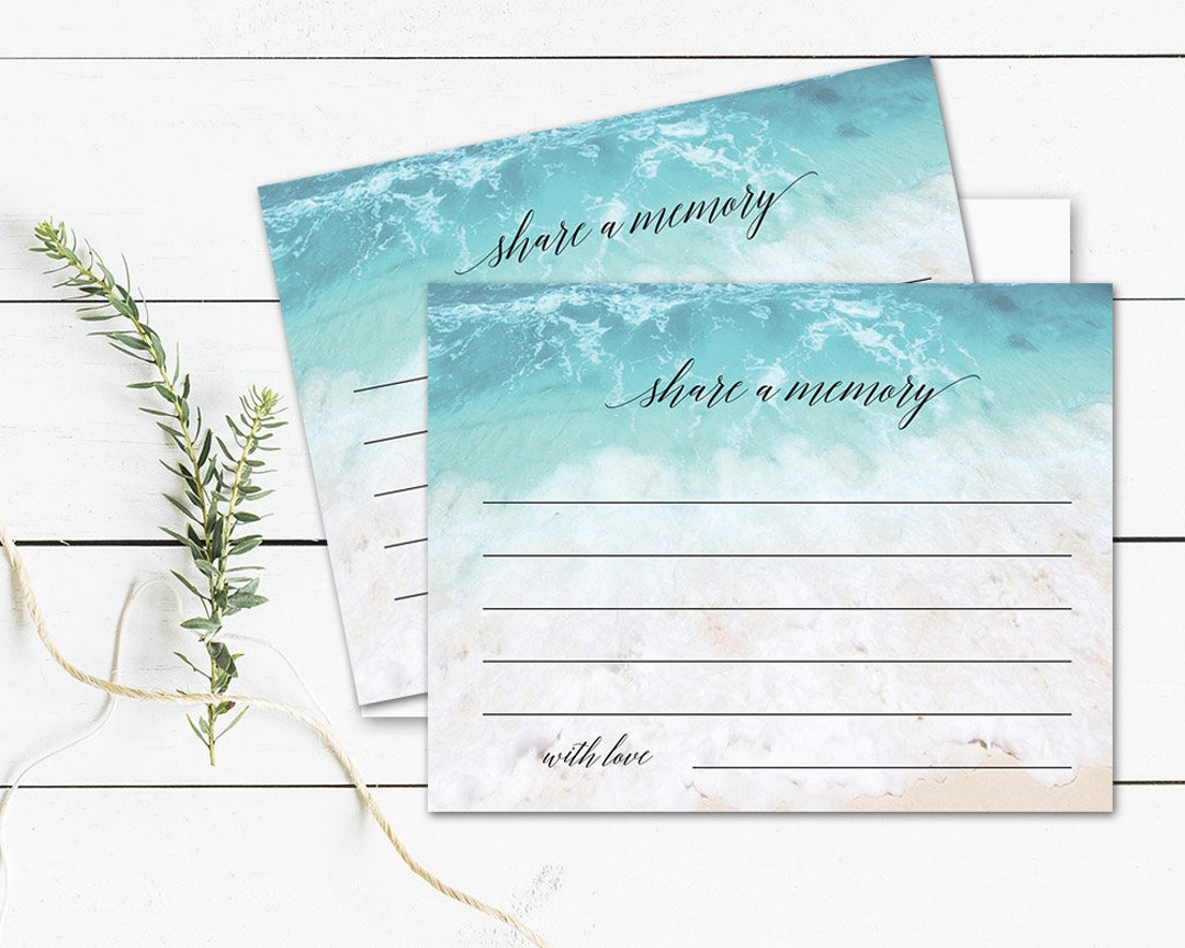 Share A Memory Printable, Instant Download, Share a Memory Card, Share ...