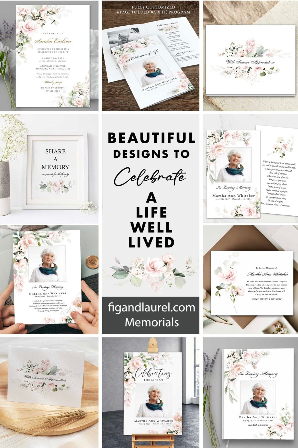 Memorial Service Guest Book, A Life Remembered Funeral Guest Books ...