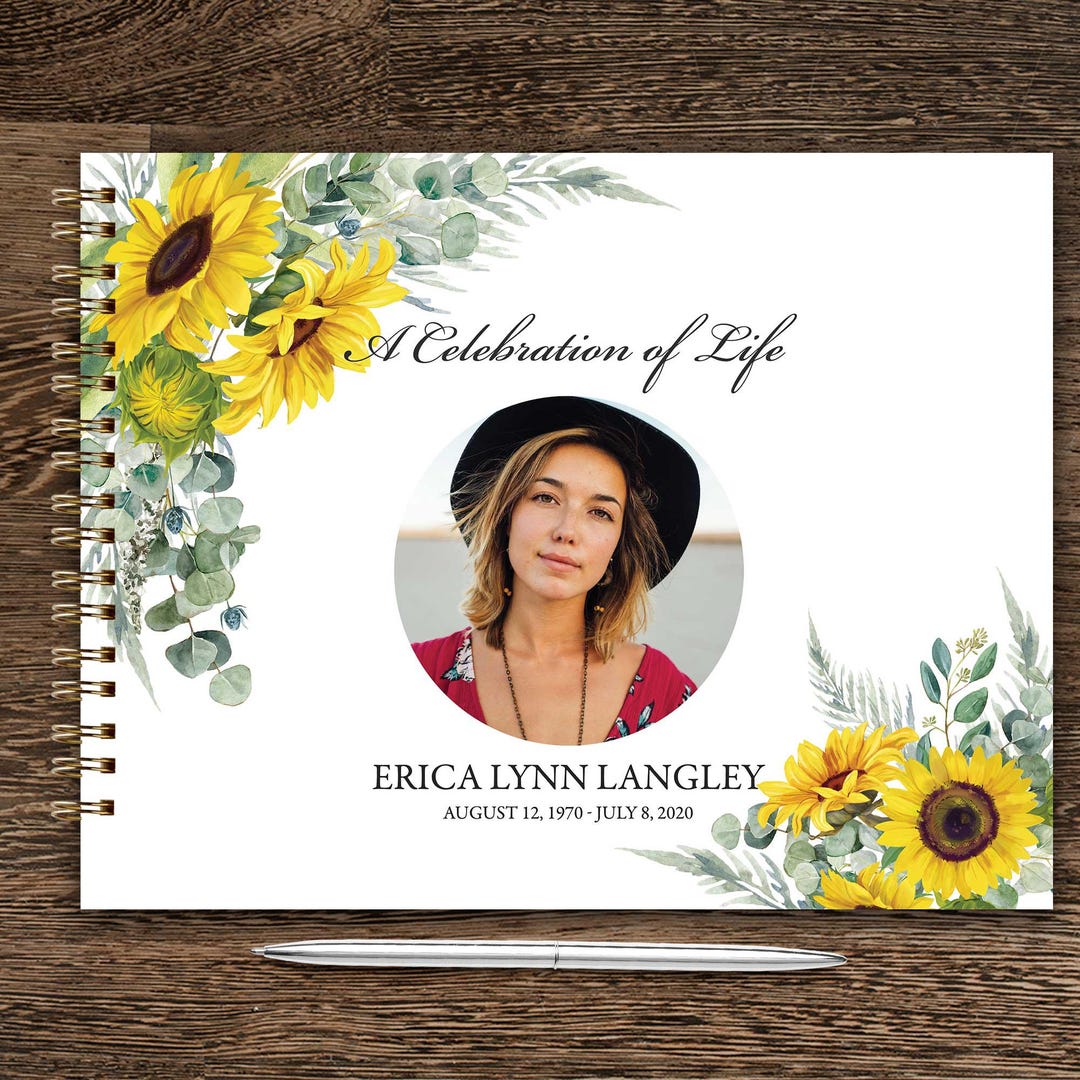 Funeral Guest Book, A Life Remembered Memorial Service Guest Book ...