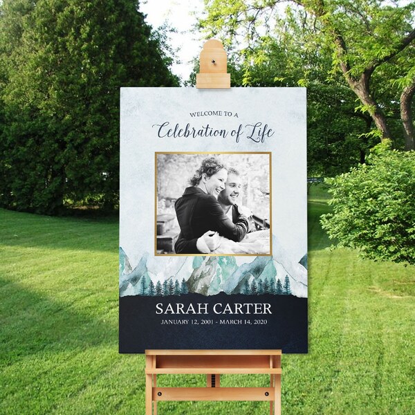 Celebration of Life Welcome Sign - Etsy
