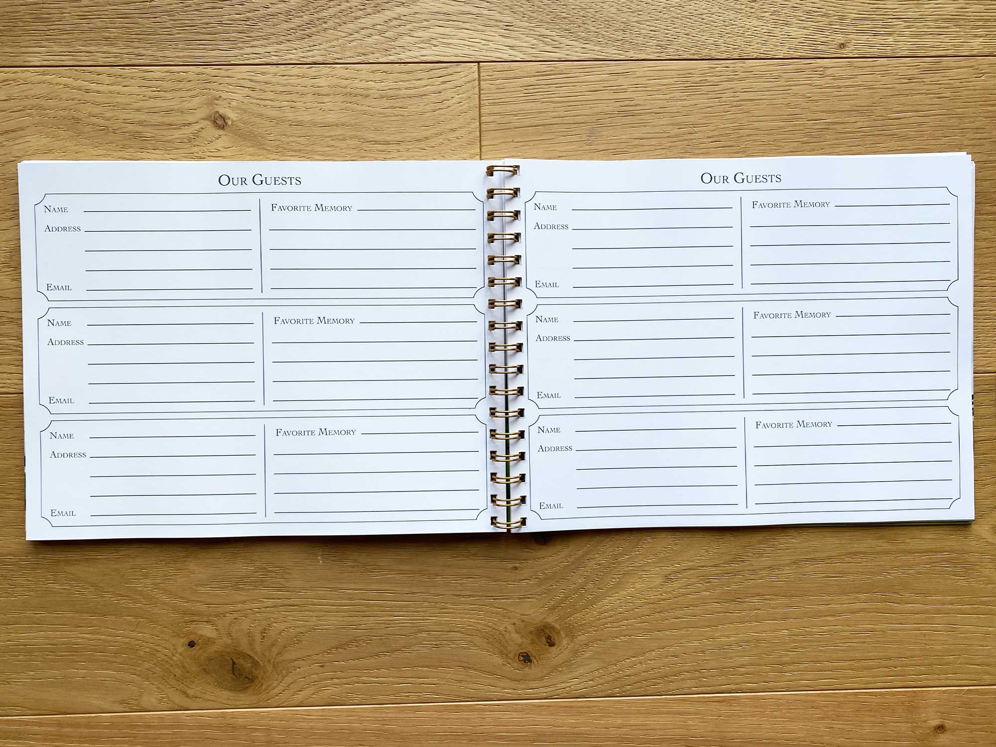 Funeral Guestbook | Remembrance Guest Book | Memorial Sign in ...