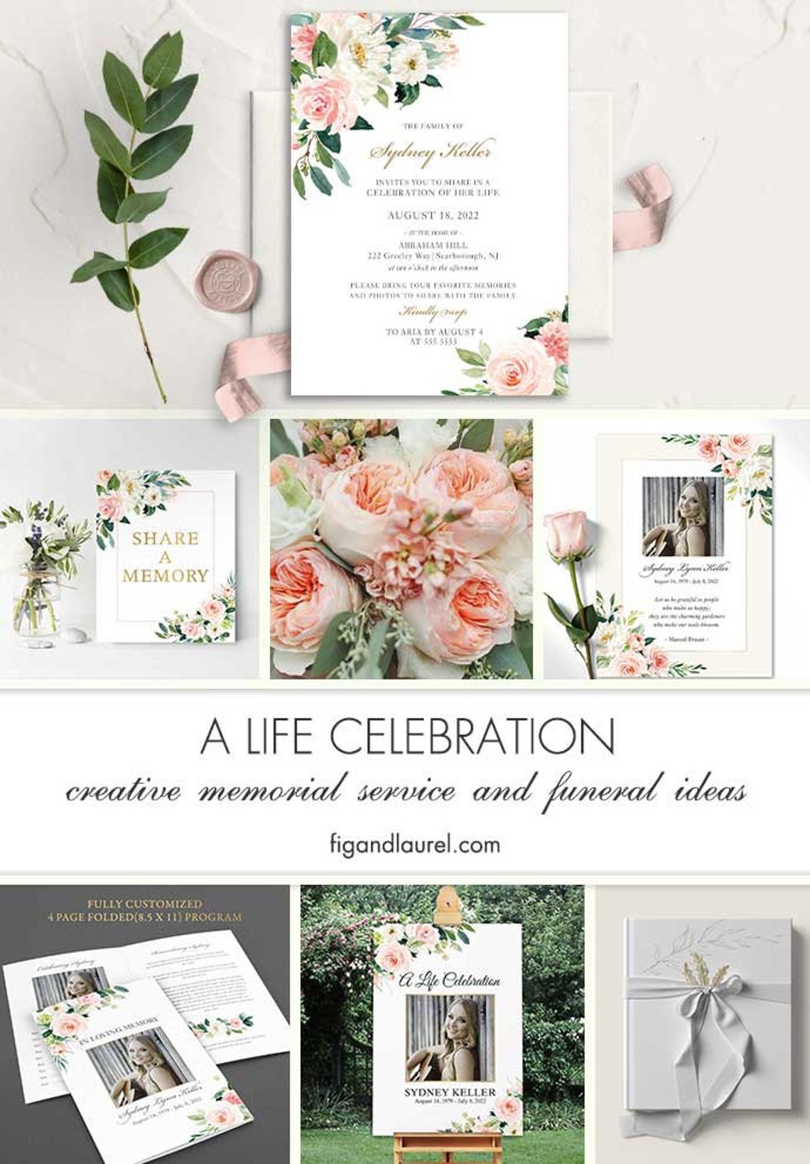 Funeral Thank You Card, Acknowledgement Card, Sympathy Note After ...