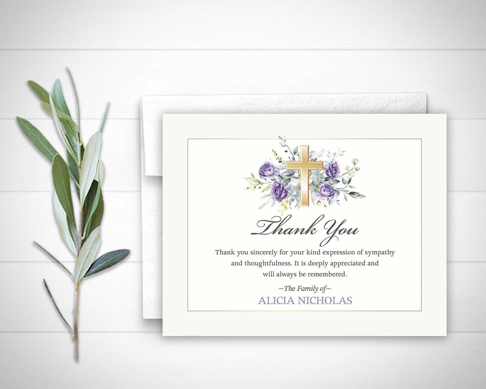Funeral Thank You Cards Printable Funeral Bereavement Notes | Etsy