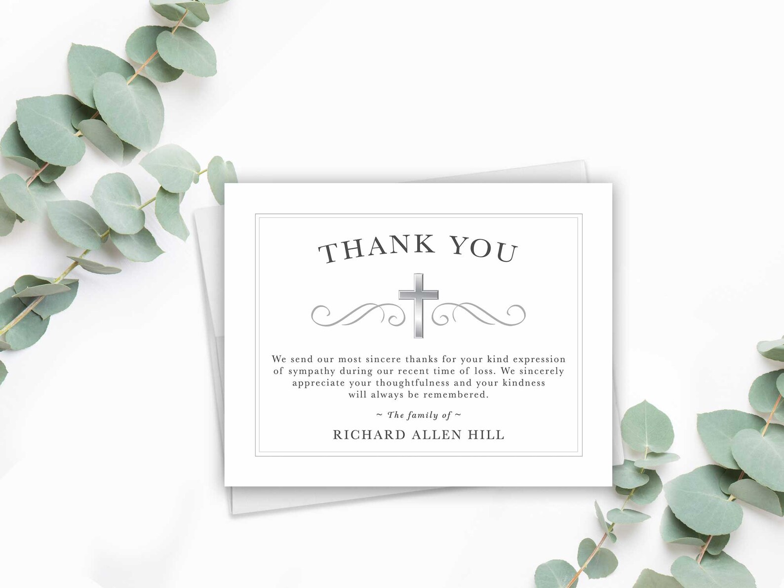 Sympathy Acknowledgement Cards Funeral Thank You and - Etsy
