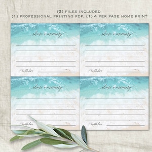 Share A Memory Printable, Instant Download, Share a Memory Card, Share ...