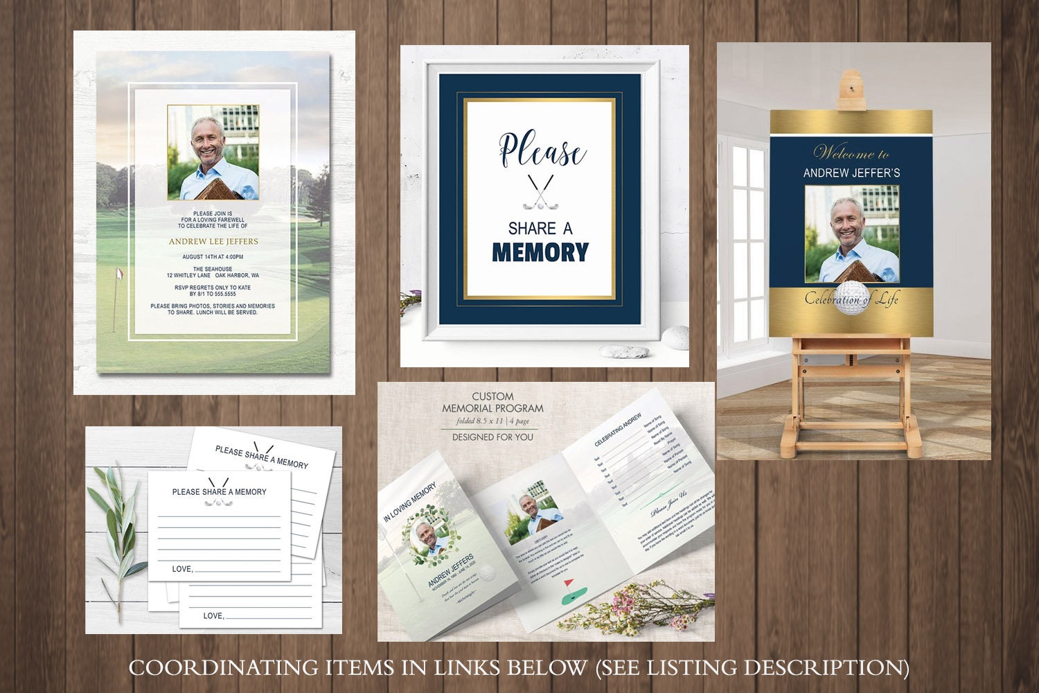 Funeral Card Printable Mass Card With Photo Template 2.5 X - Etsy