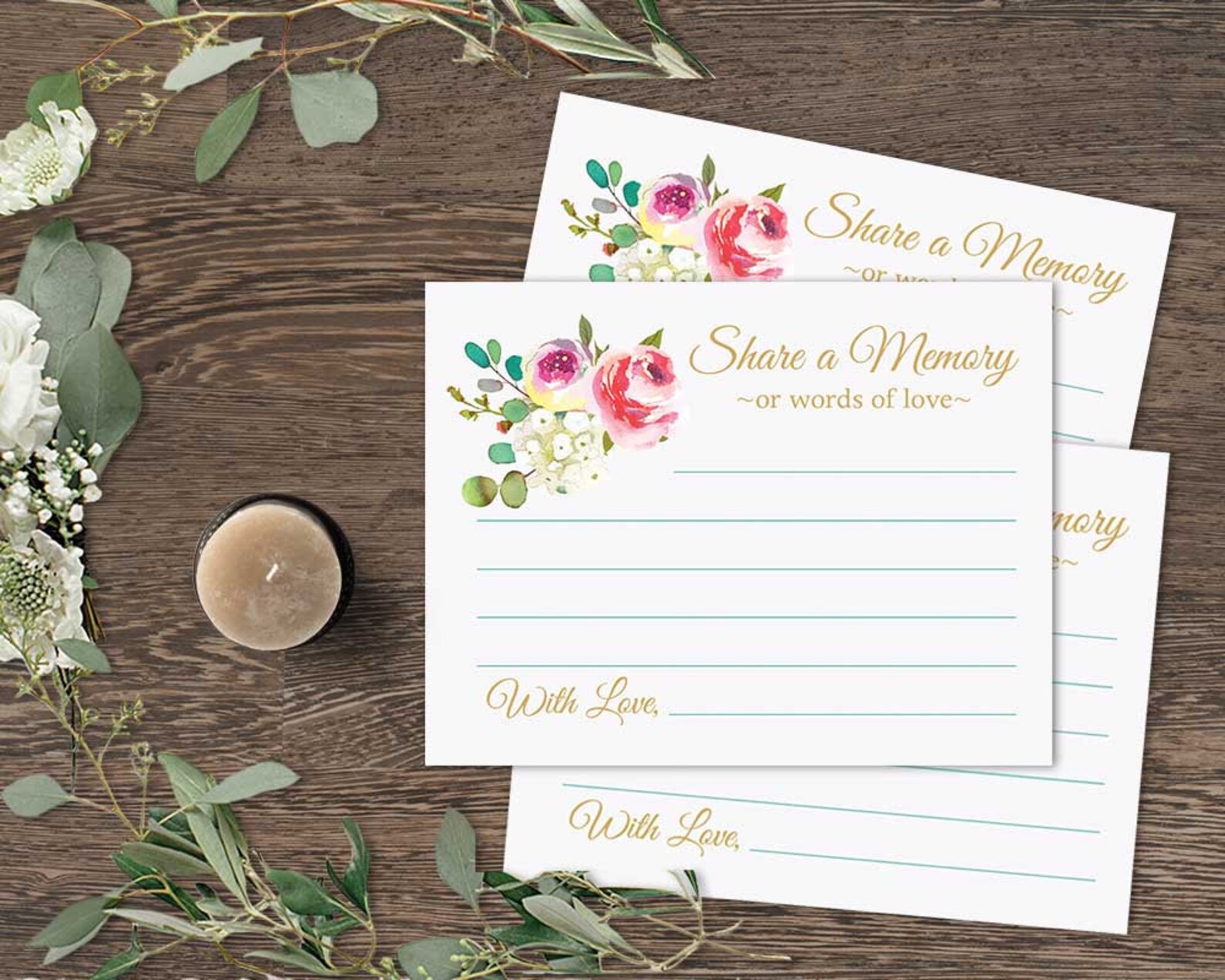 Share a memory share a memory card favorite memory funeral | Etsy