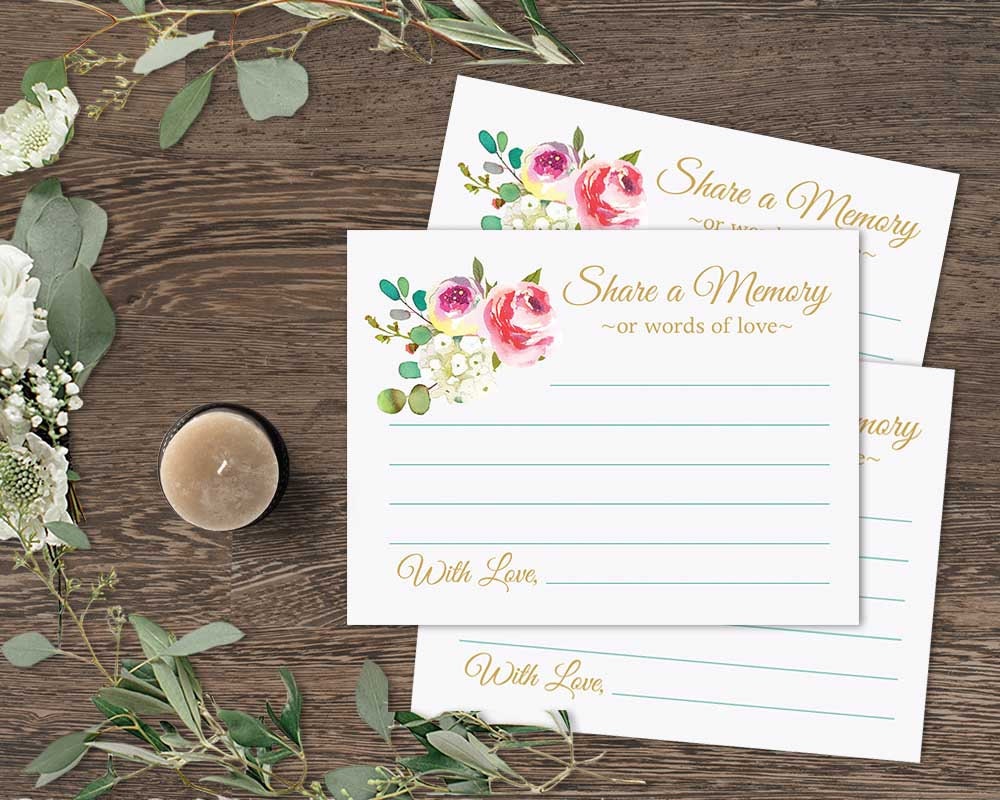 Share a memory share a memory card favorite memory funeral | Etsy