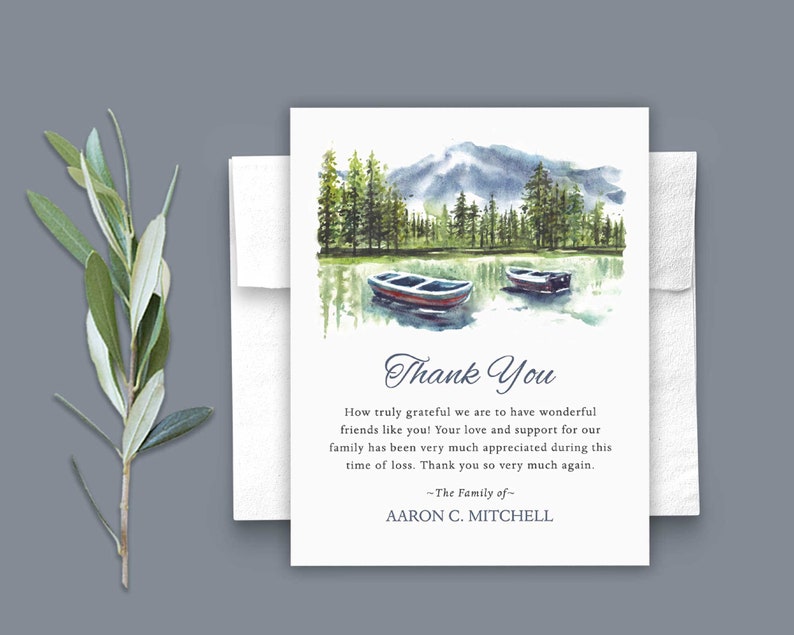 Sympathy Acknowledgement Cards Funeral Thank You and - Etsy
