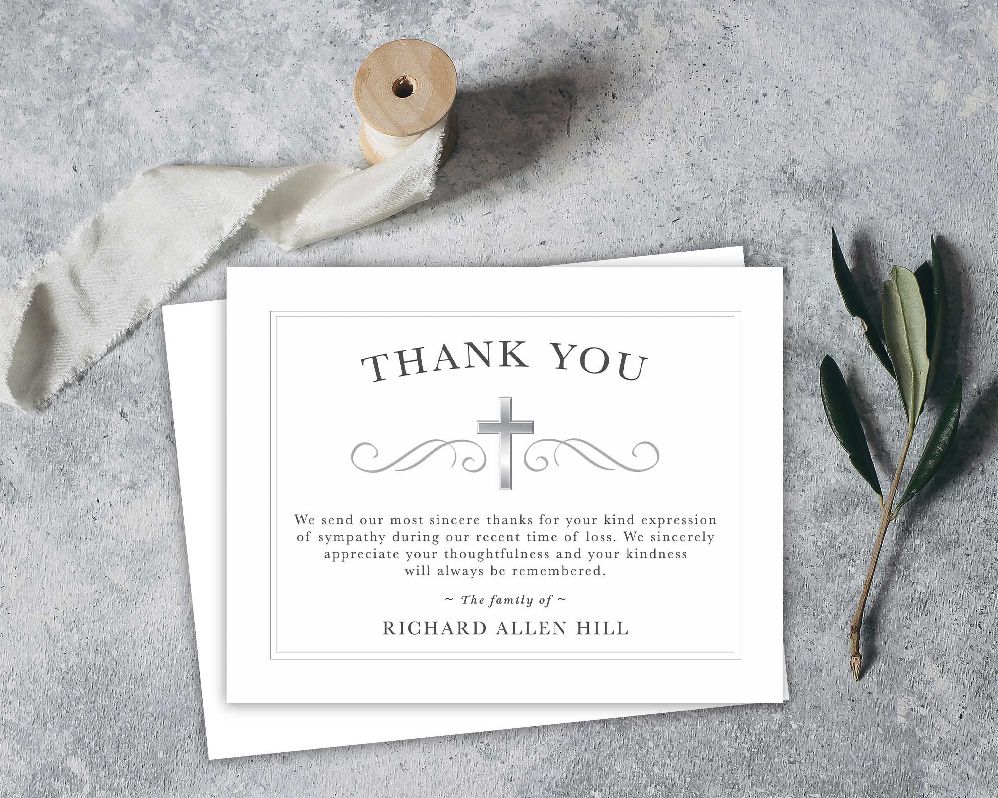 Sympathy Acknowledgement Cards Funeral Thank You and - Etsy
