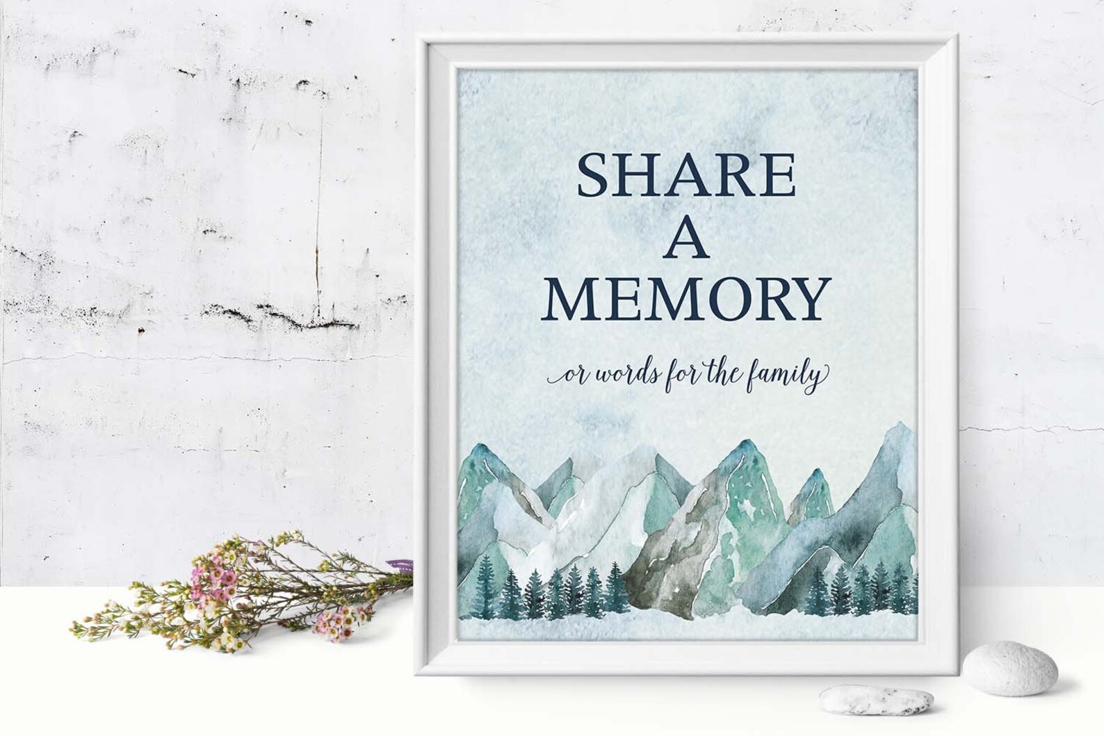 Share A Memory Sign Printable Funeral Celebration of Life | Etsy