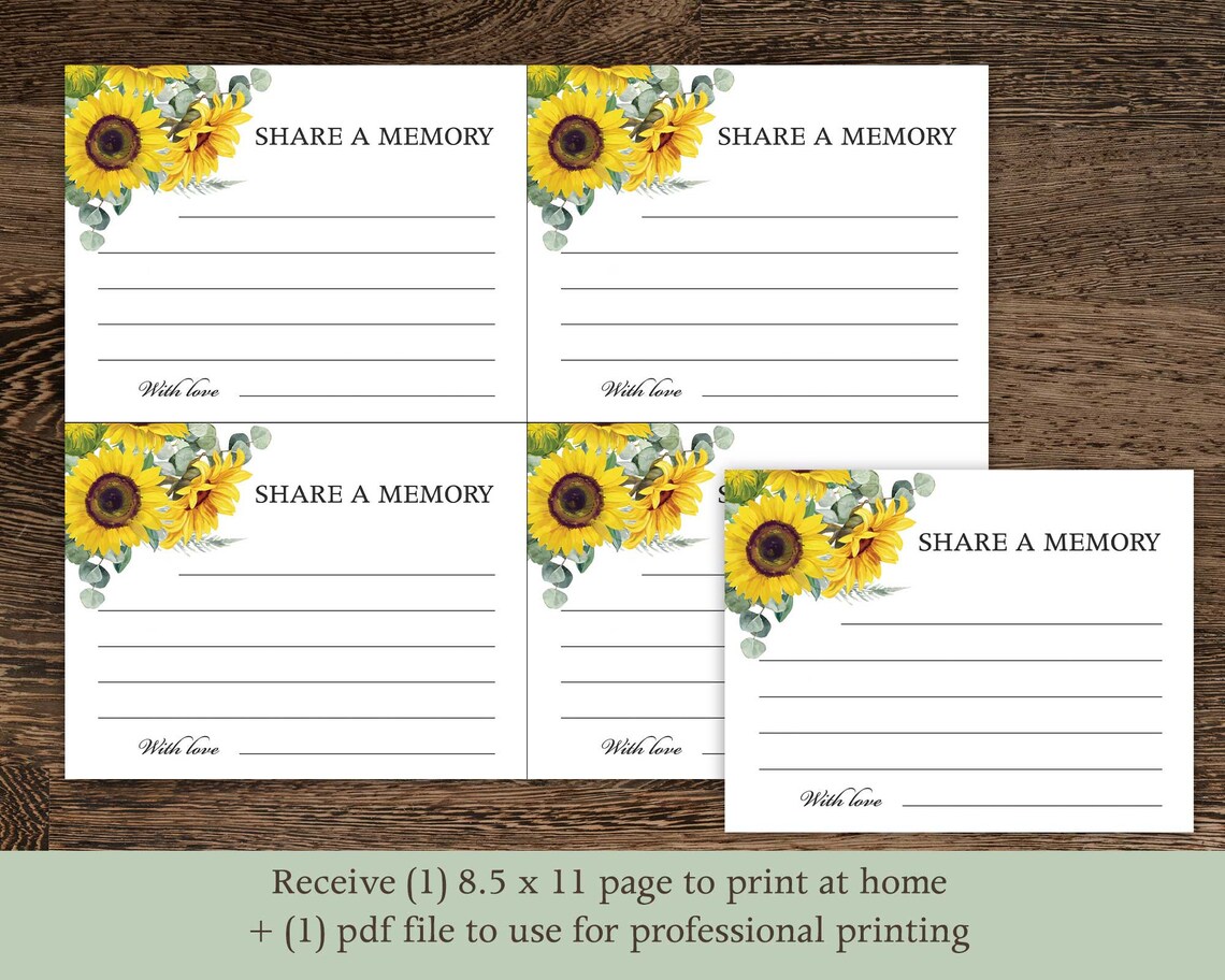 Share A Memory Card Printable Template Memory Cards Share a - Etsy