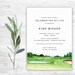 Celebration of Life Invitation Template, Golf Funeral Announcement ...