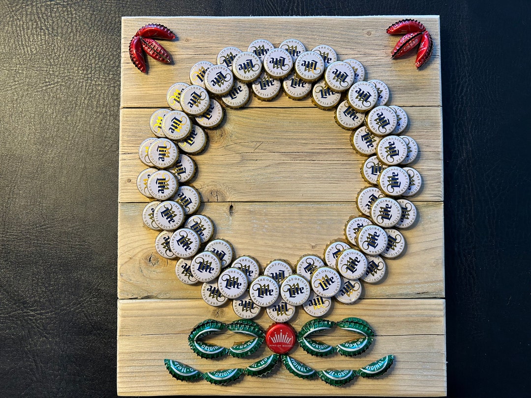 Bottle Cap Wreath - Etsy