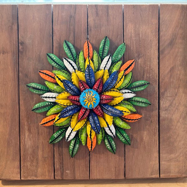 Flower Bottle Cap Art - Etsy