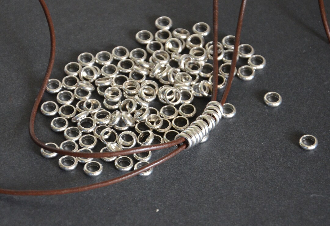 A Set of 30g Pieces 7.3mm Flat Space Beads-5mm Hole Alloy - Etsy