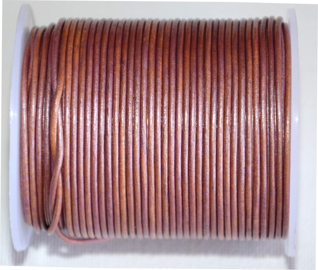 5 Mts of 1.5mm Metalic Pink Leather Cord-high Quality Leather Cord ...