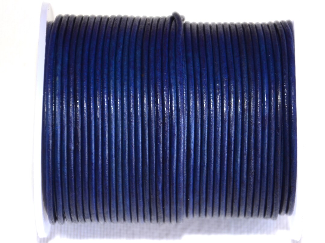 5 Mts of 1.5mm Royal Blue Leather Cord-high Quality Leather Cord ...