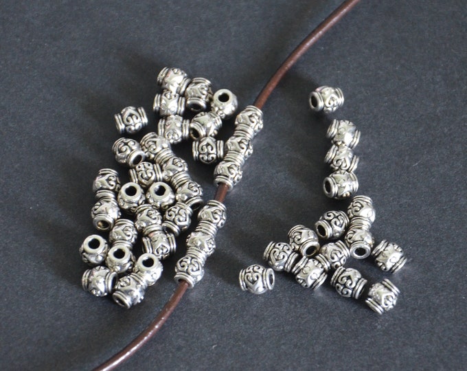 A Set of 30g Alloy Beads-metal Spacer Beads-2mm Hole Beads-vintage ...