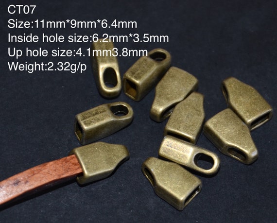 A Set of 20g Bronze Terminal Pieces-antique Bronze Rectangle | Etsy