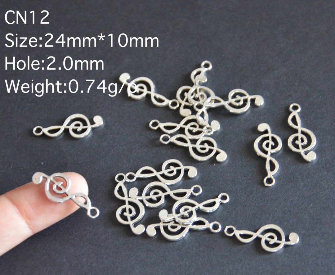 A Set of 20g Carved Musical Note Charms-small Musical Note Charms ...