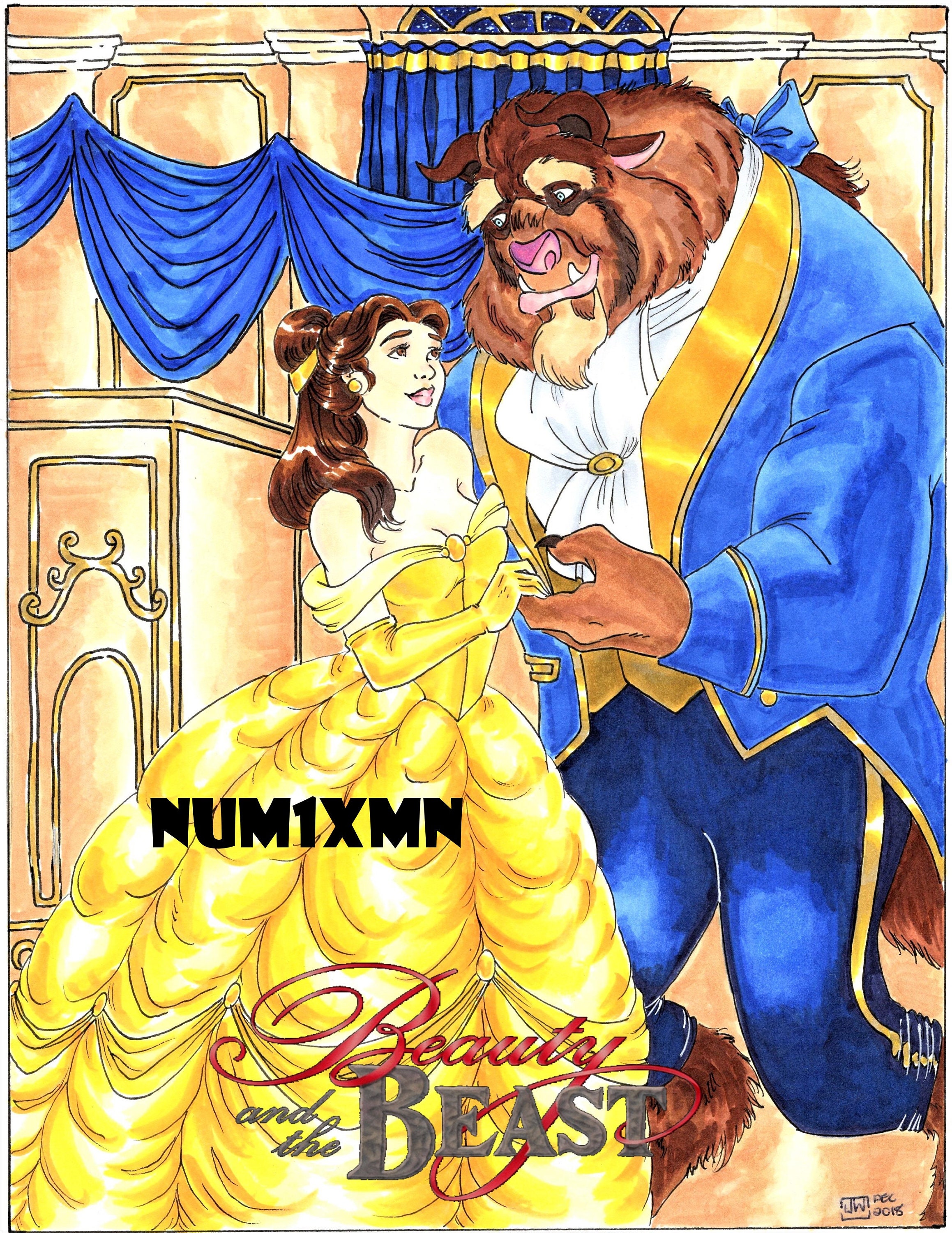Beauty & the Beast Print - Etsy