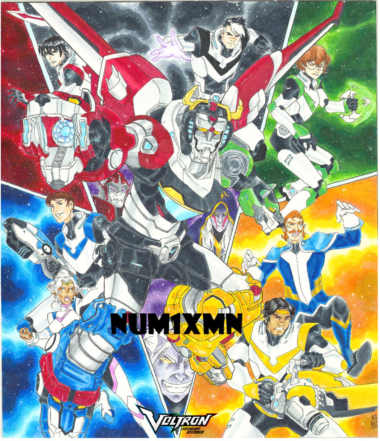 Voltron - the Legendary Defender Poster - Etsy