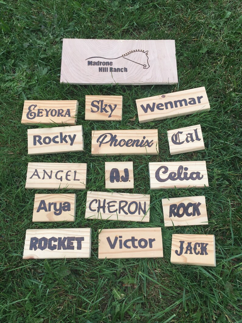 Custom Stall Name Board - Etsy