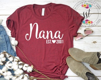 Nana shirt | Etsy