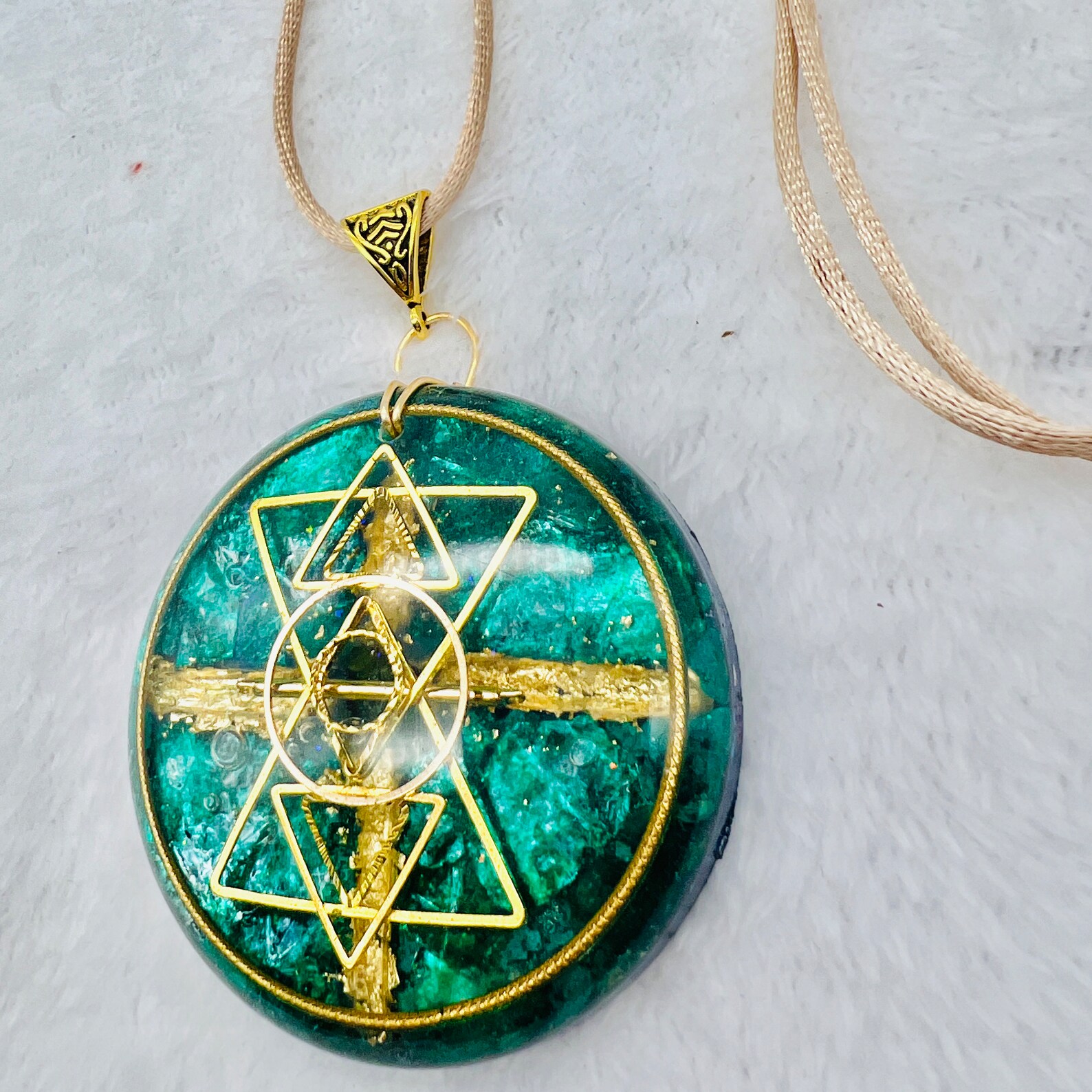 New Earth Creation Codes Orgonite Pendant Necklace | EMF Protection ...