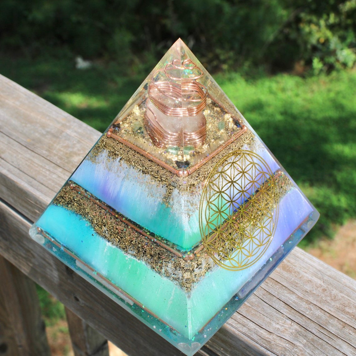 CUSTOM LARGE Orognite Pyramid - Orgone Generator - Authentic Orgonite ...