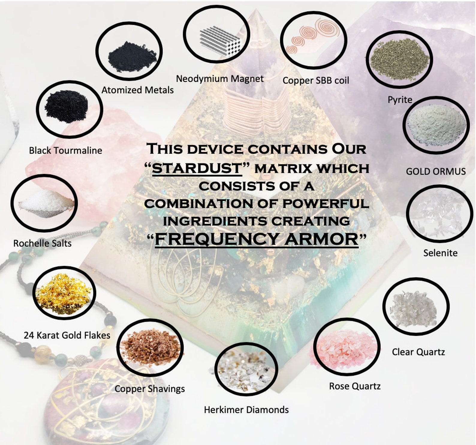 MARY MAGDALENE Large Orgonite Pyramid Orgone Generator Divine Feminine ...