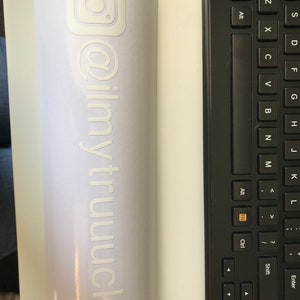 Custom Instagram Handle Name Sticker With Instagram Logo - Etsy