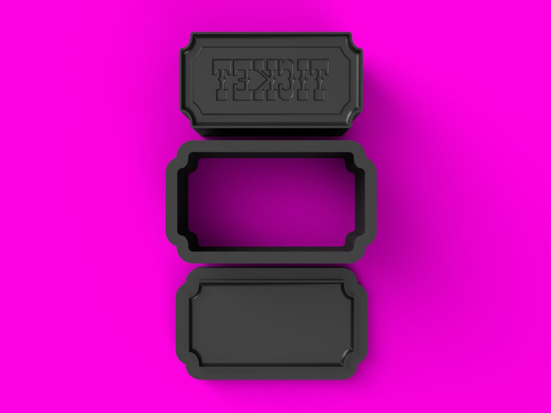 Ticket Bath Bomb Mold STL Download - Etsy
