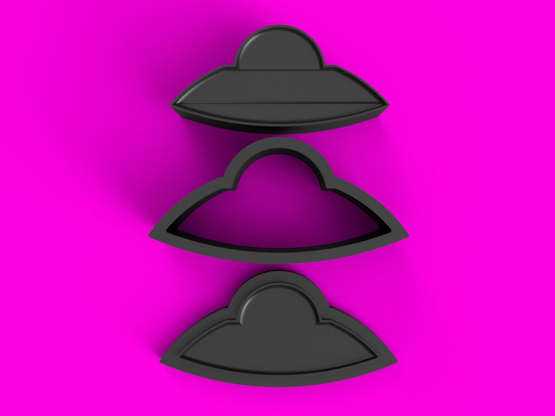 Flat UFO Bomb Mold STL Download - Etsy
