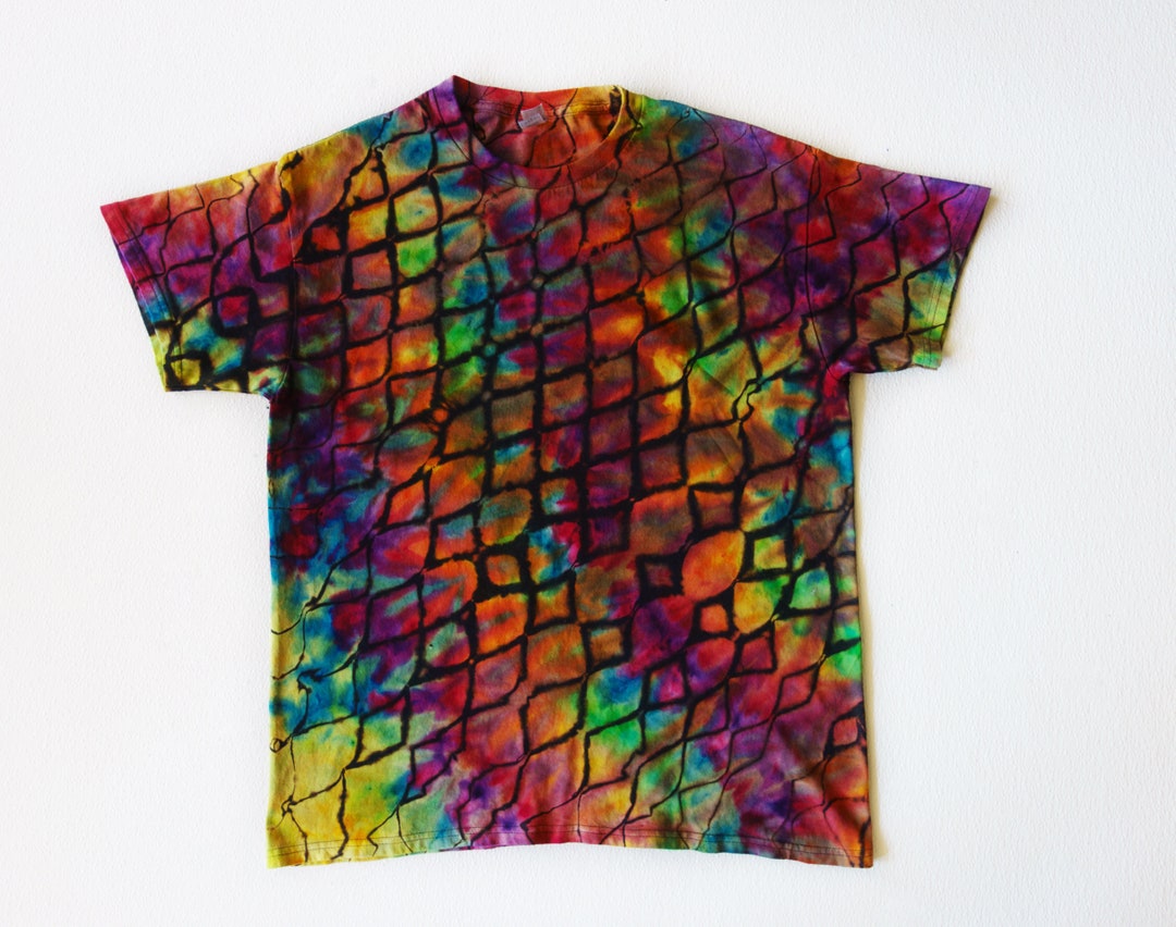 MENS Tie Dyed Shirt Ice Dyed Shirt Reverse Dye SMALL - Etsy