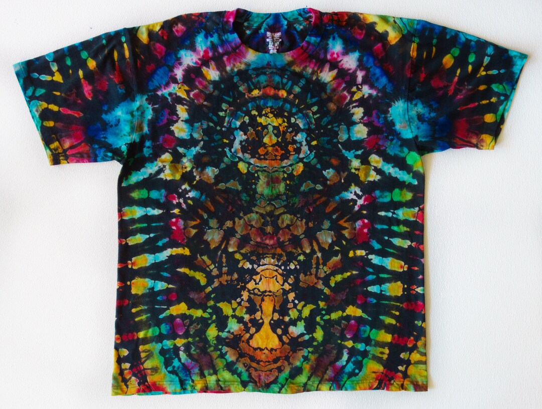 MENS Tie Dyed Shirt Ice Dyed Shirt Reverse Dye 2XLARGE Kirkland ...