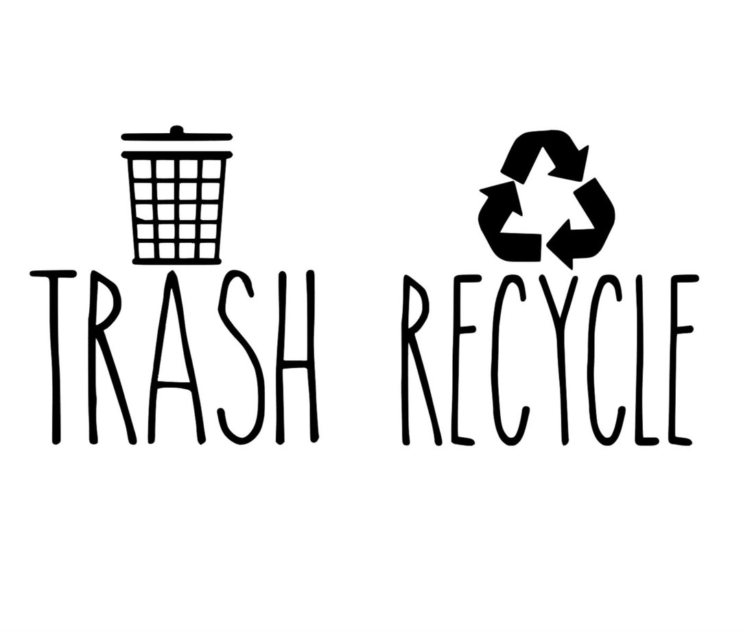 Trash & Recycle SVG - Digital SVG File ONLY - Cricut Files - Silhouette ...