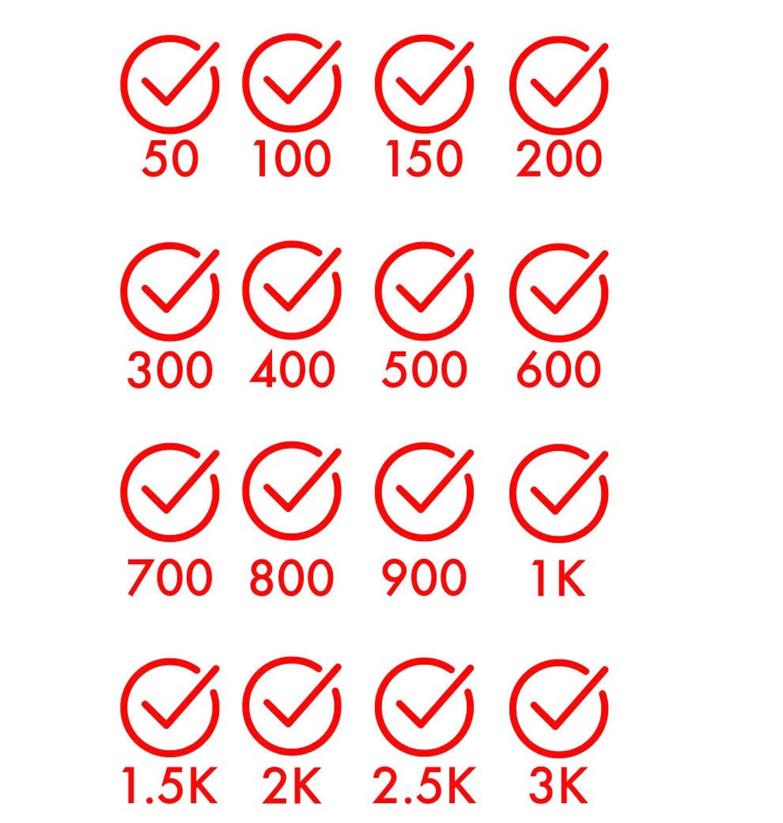 Set of 16 Cycling Milestone Stickers for Spin Bike Digital SVG File ...
