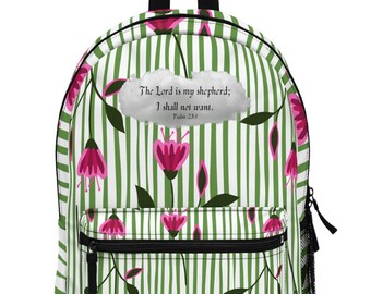 Bible Verse Backpack Christian Backpack Scripture Book Bag - Etsy