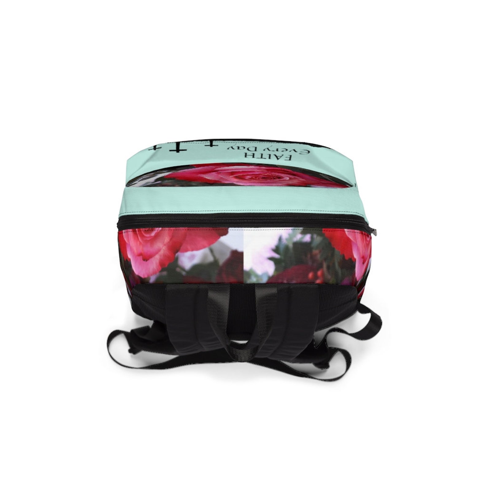 Faith Backpack Rose Inspirational Backpack Religious Christian Womens ...