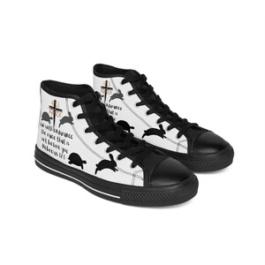 Christian Hi Tops Mens Sneakers Bible Verse Mens Shoes Faith Tennis ...