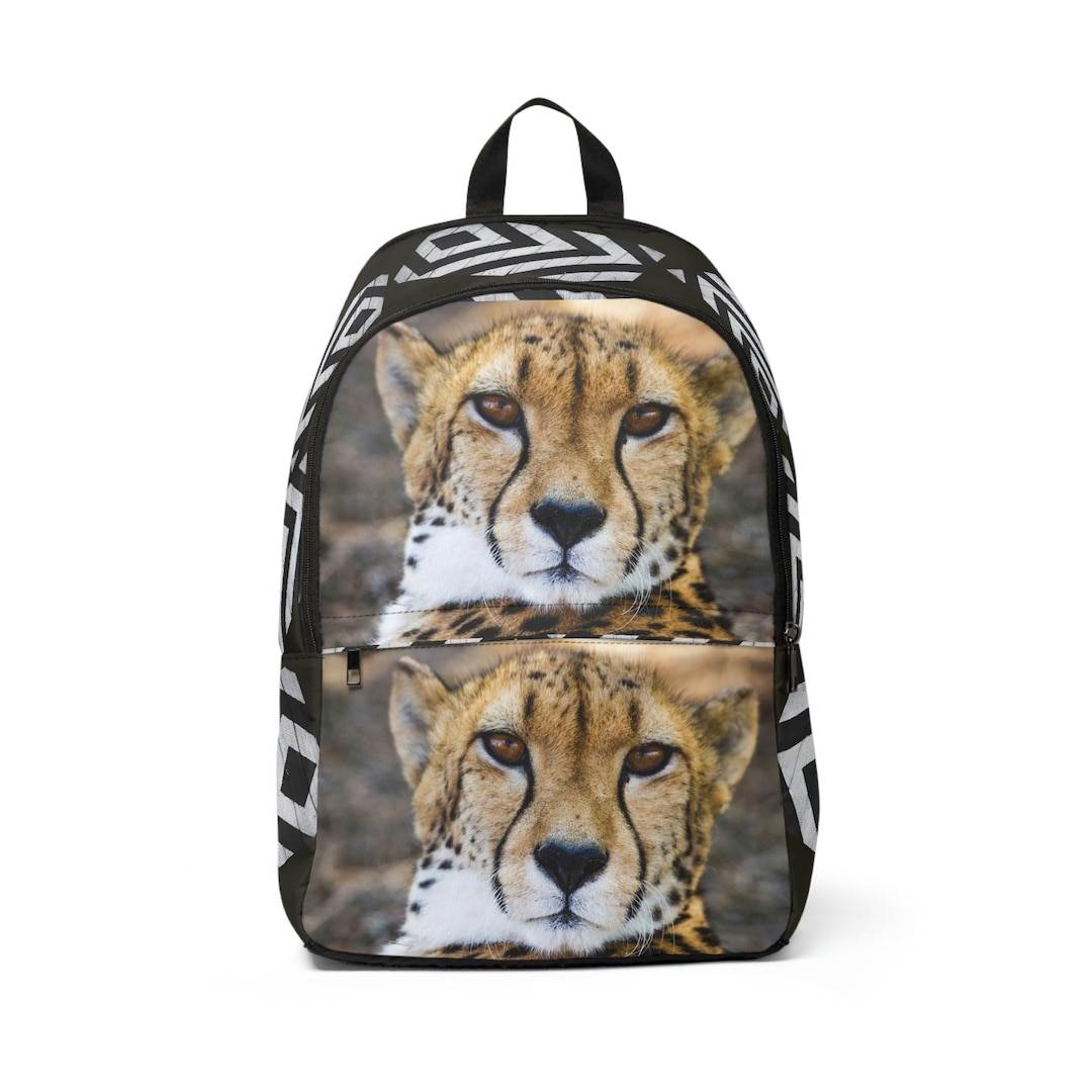 Cheetah Backpack Fabric Pack Wild Animal School Backpack Kids Boys Men ...