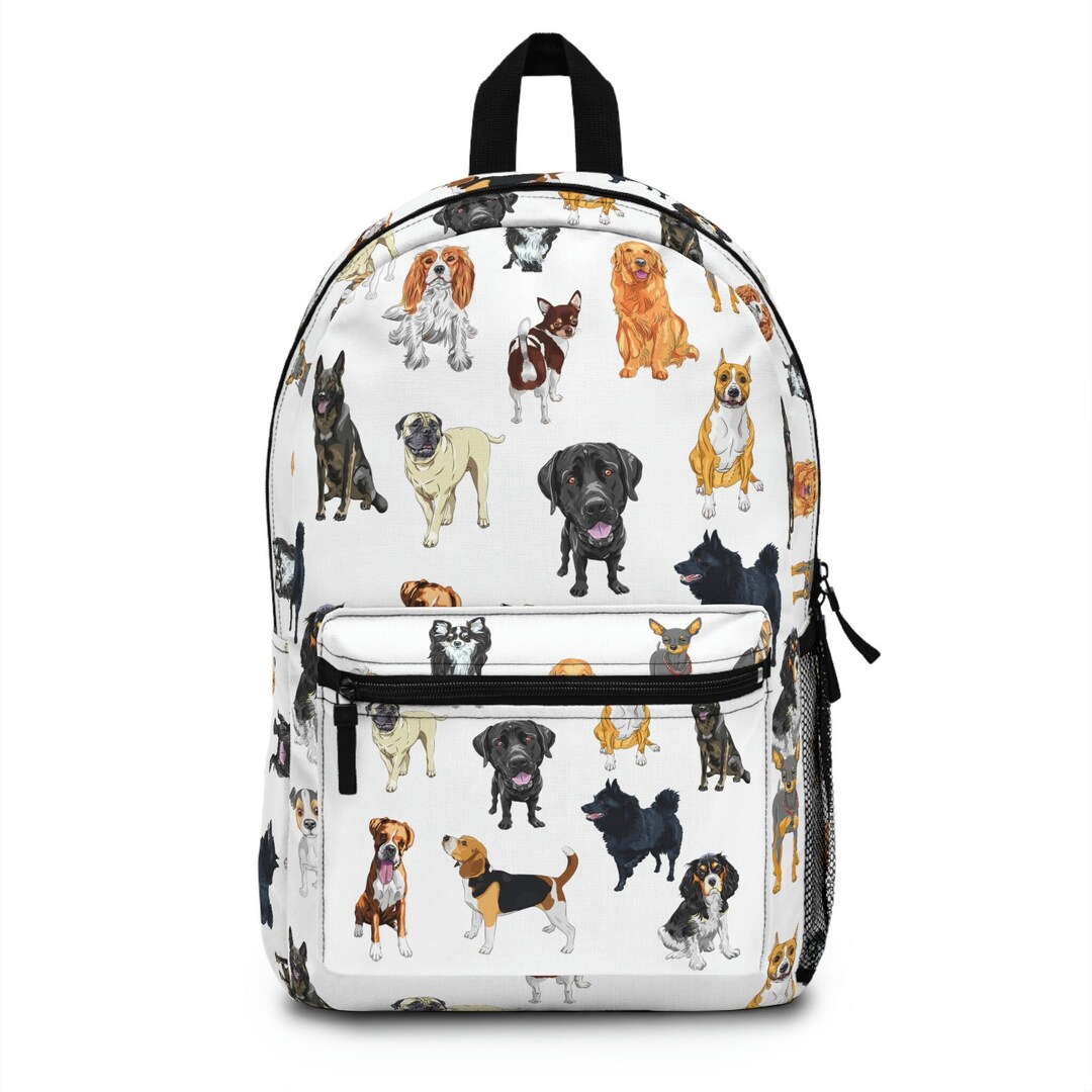 Dog Backpack Dog Book Bag Travel Bag Dog Kids Men Women Backpack Dog ...
