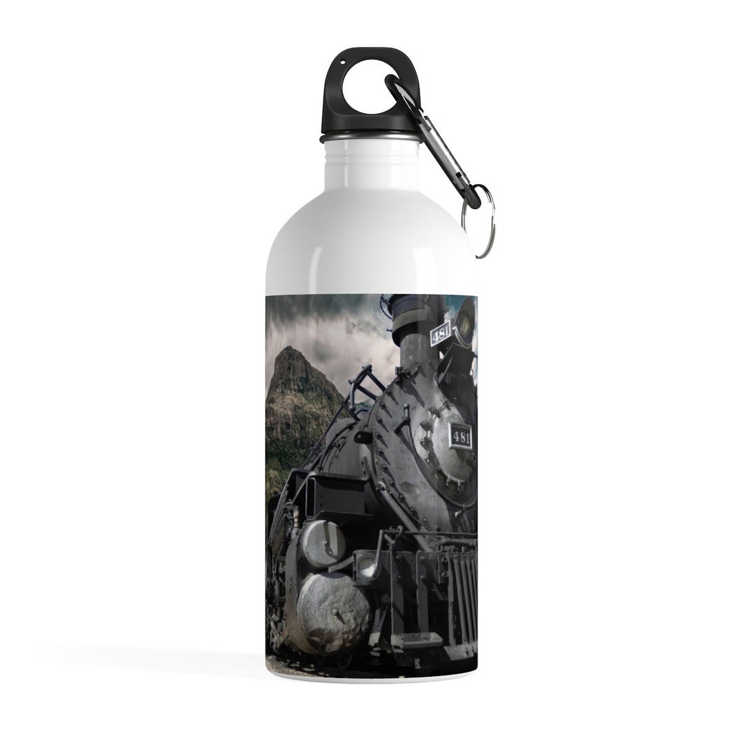 Train Stainless Steel Water Bottle Locomotive Boys Men Girls Gift Idea ...