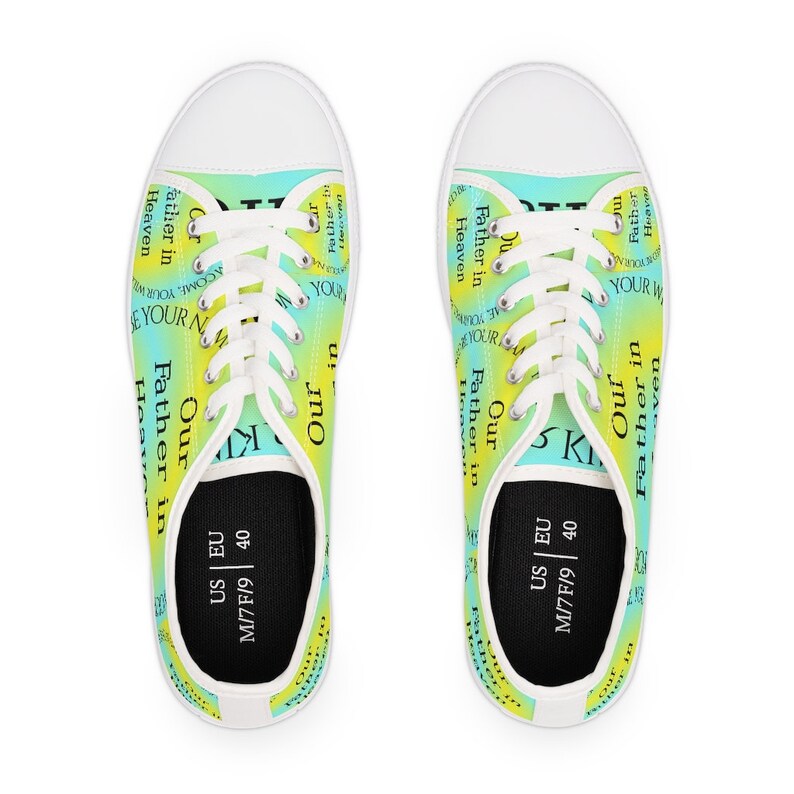 Christian Sneakers God in Heaven Shoes Womens SEE SIZE Note Faith ...
